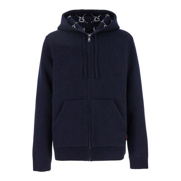Gucci | Jackets & Coats | Gucci Men Blue Reversible Jacket With Hood ...